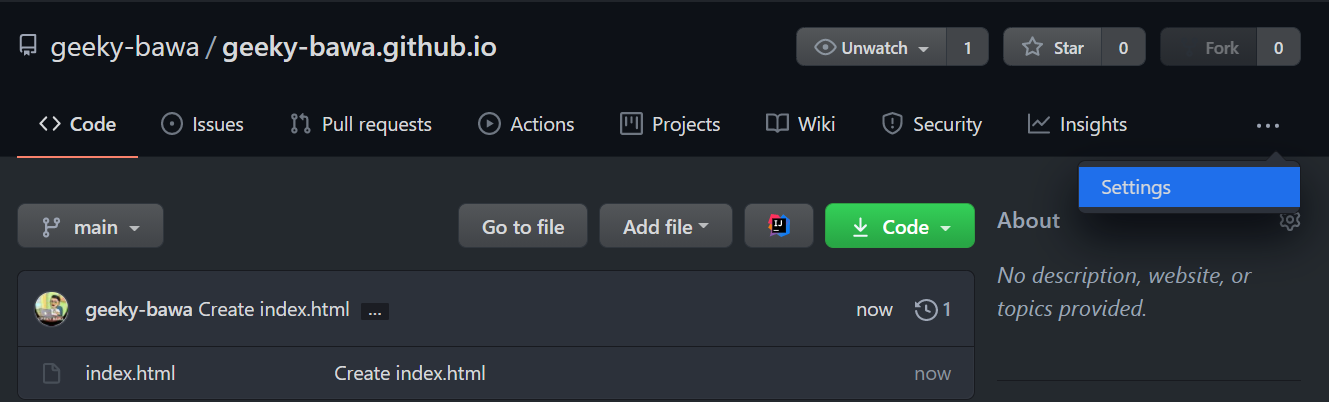 Creating and Hosting a Personal Site on GitHub | by VAIBHAV HARIRAMANI ...
