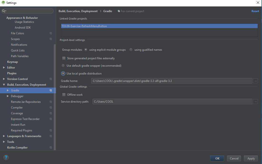 Android studio 3-0-1 where to find gradle projects pane - lockqequipment