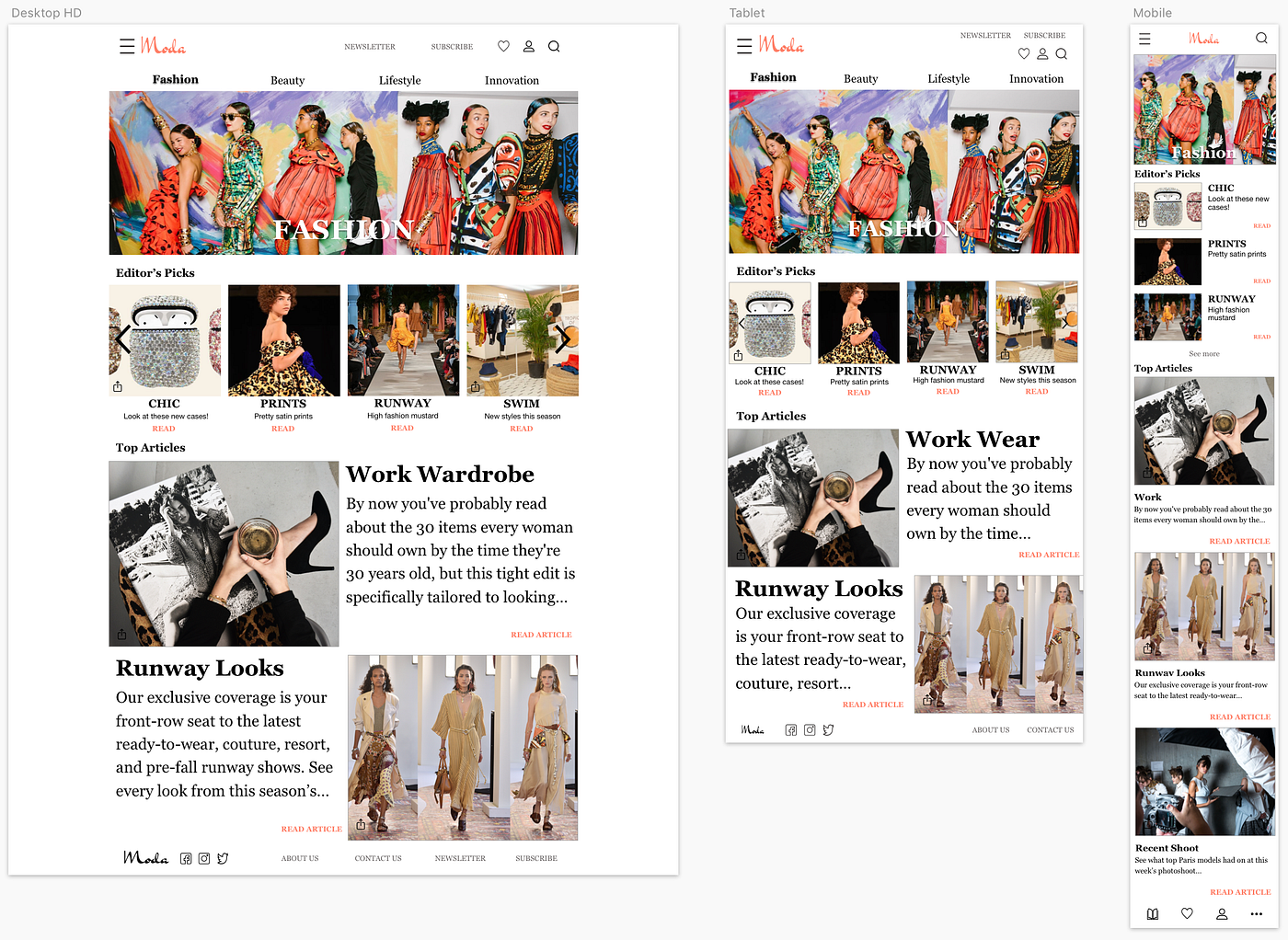 Editorial Design — A UX/UI Case Study | by Melissa Dibble | Medium