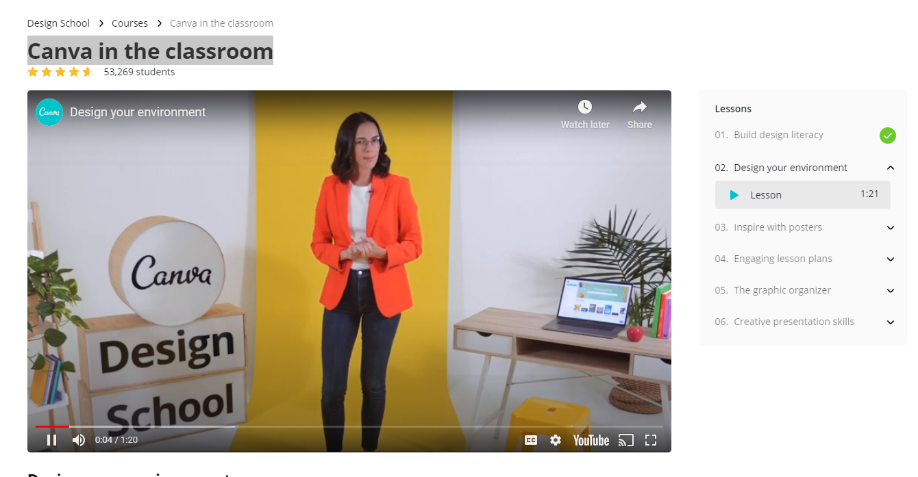 Canva in the classroom [ Canva ]. https://designschool.canva.com ...