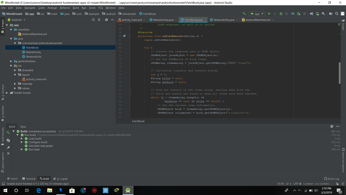 Android fundamentals 07.2: AsyncTask and AsyncTaskLoader | by Niga Kumara | Medium