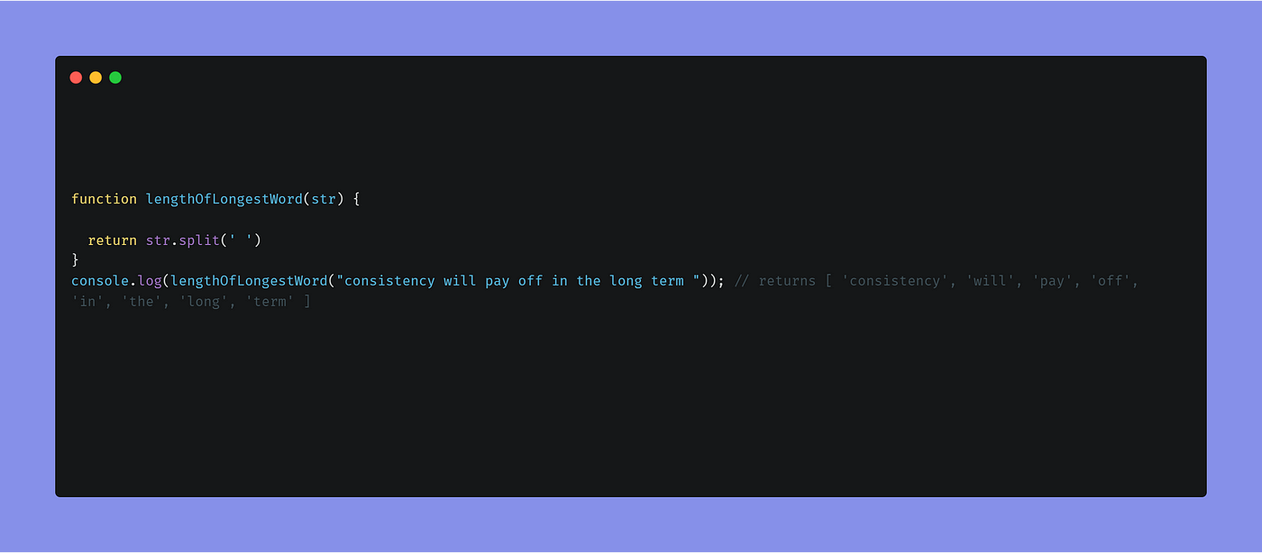 Find The Longest Word In A String Using Javascript By John Mwaura Medium