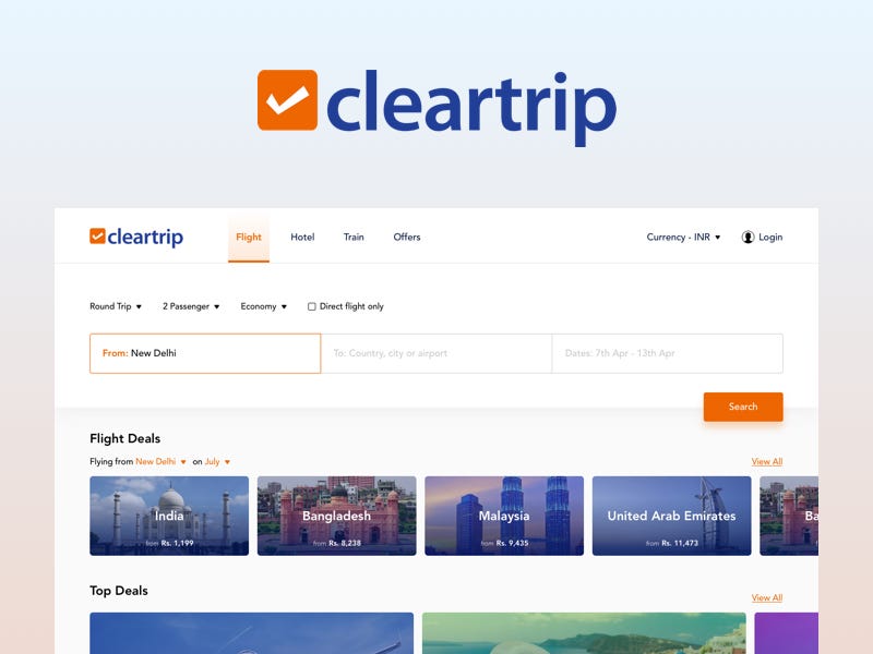 Cleartrip — a UX case study. Cleartrip is the one stop shop for… | by ...