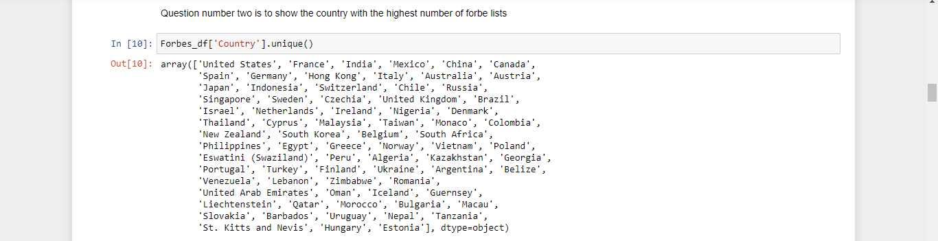 EDA with python using Forbes 2022 Dataset | by Qudirah | Medium