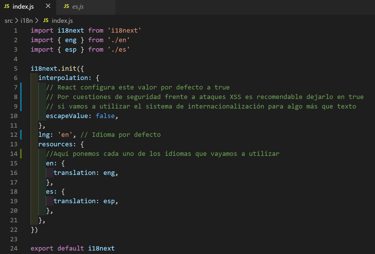 Guía tutorial sobre cómo traducir tu web hecha con ReactJS | by Lucas ...