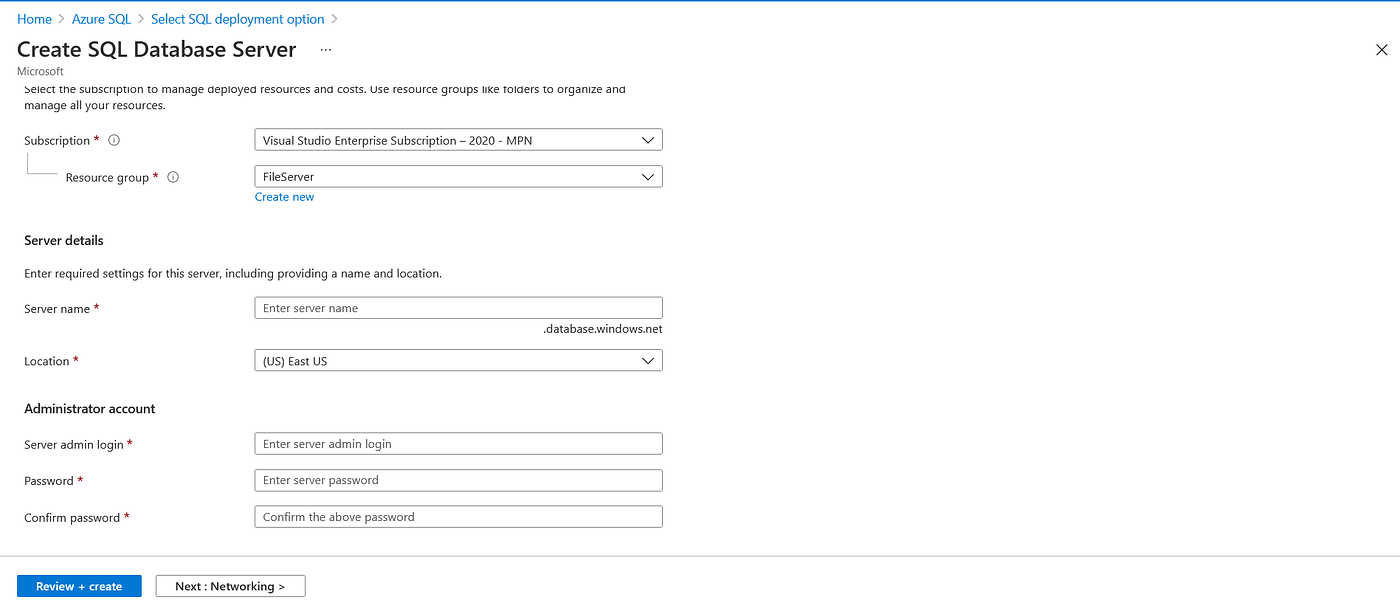 Create Azure SQL Server & SQL Database in Azure | by OrionLab | Apr, 2021 | Medium | Orionlab.io ...