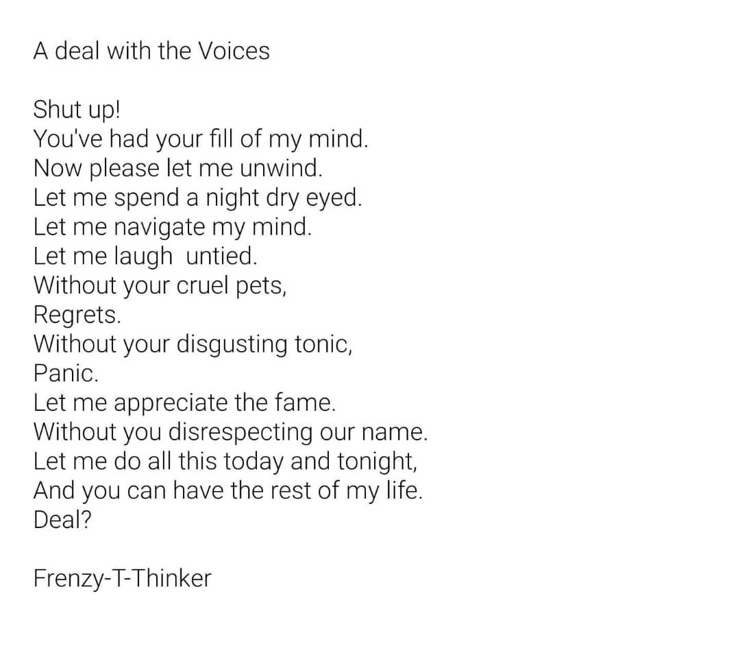 Letters To Self. No blog post today. No mind awakening… | by Frenzy-T ...