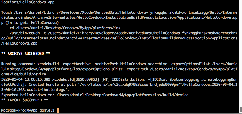 [Apache Cordova]實作第一個Hello Cordova，並且同時build到Web、iOS | by Daniel Yu | Medium