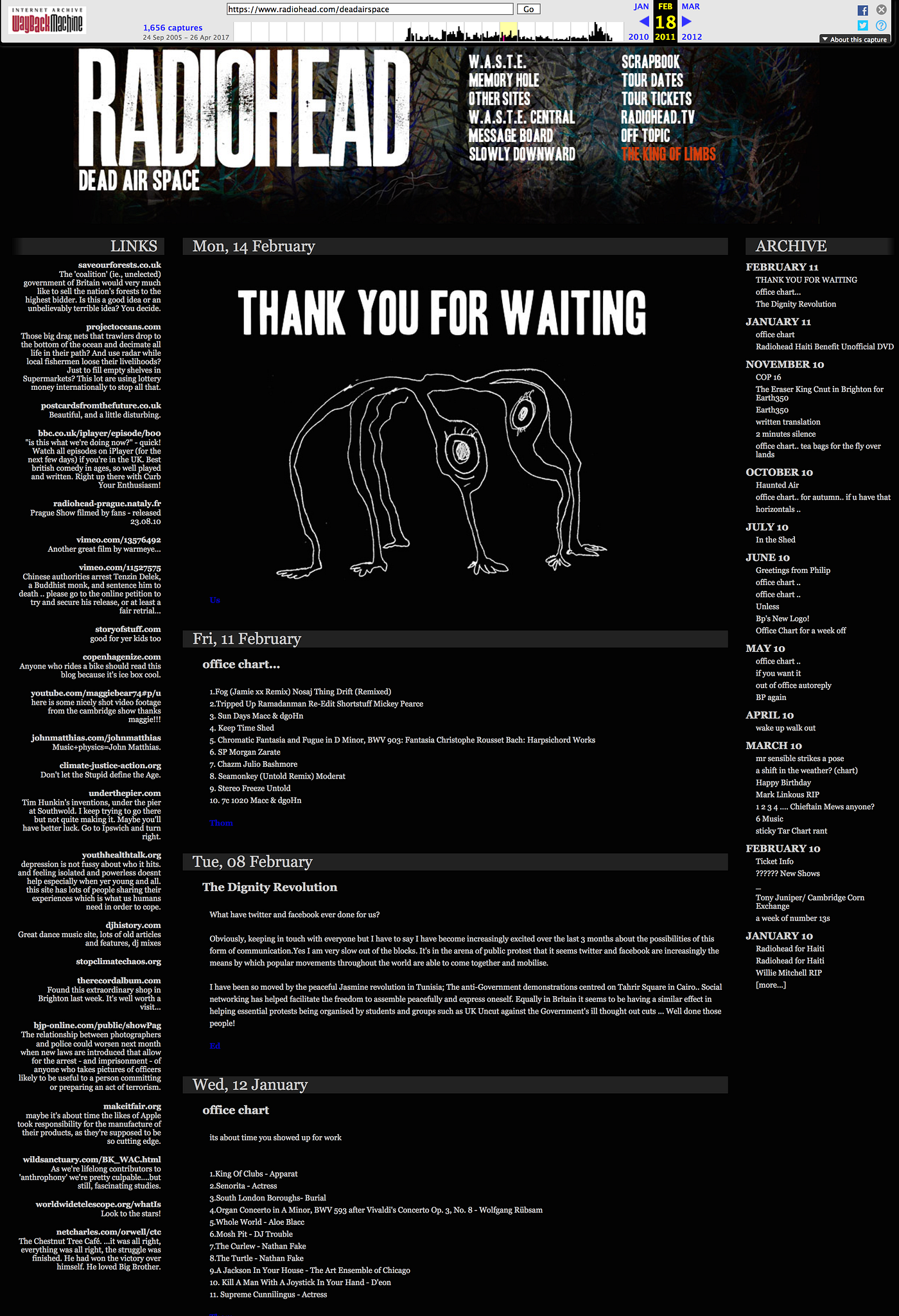 Climbing Up the Walls: A Look at Radiohead’s Digital Existence | by ...