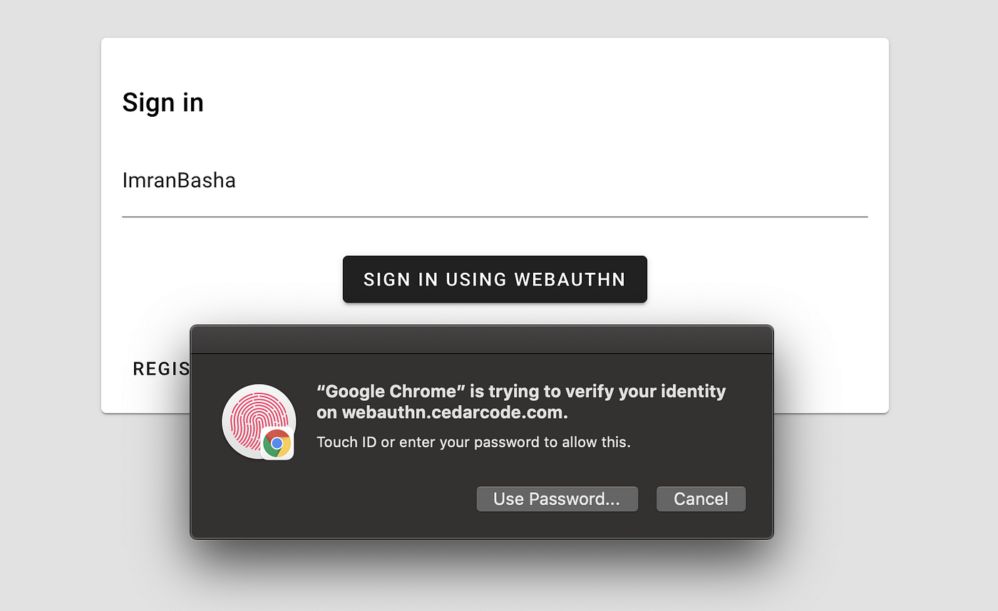 Passwordless Authentication for Web App using WebAuthn | by Imran Basha ...