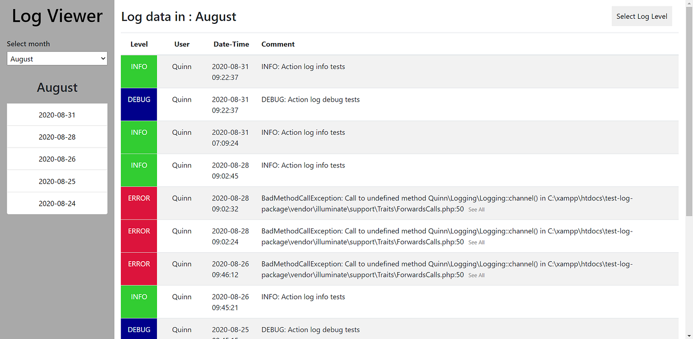 Logging Function by Lumen. การพัฒนาฟังก์ชันบันทึก log ลงไฟล์… | by ...