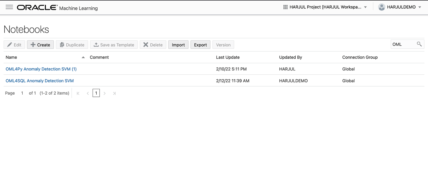 Collaboration in Oracle Machine Learning (OML) in Autonomous Data ...