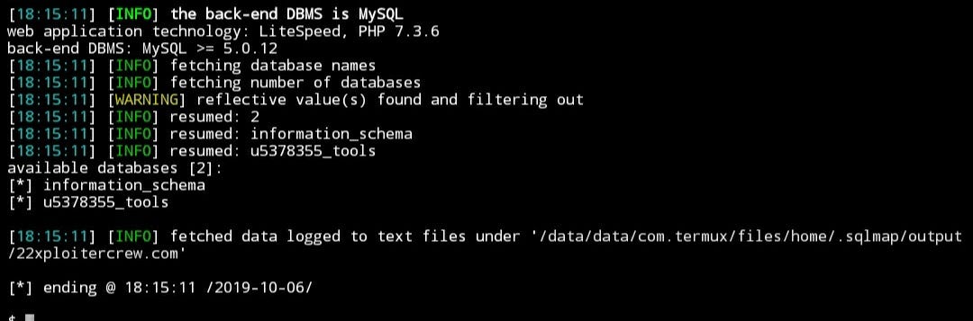 22xploitCrew Time-Based blind SQL Injection | by Security 72 | Medium