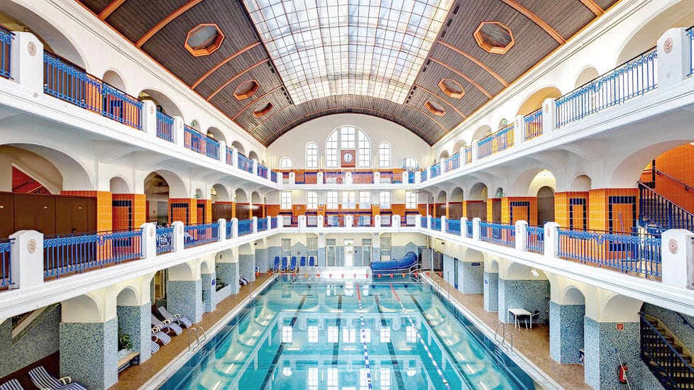 Weekly Design Inspirations #9 — Symmetric Views of Pre-War Swimming ...