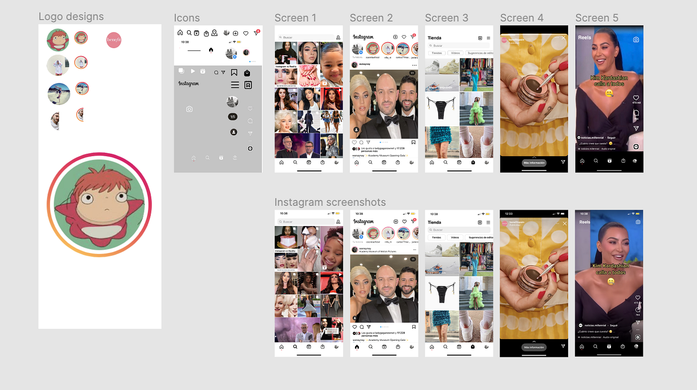 Wireframing Instagram!. Second Challenge:Wireframing, Ironhack… | by ...
