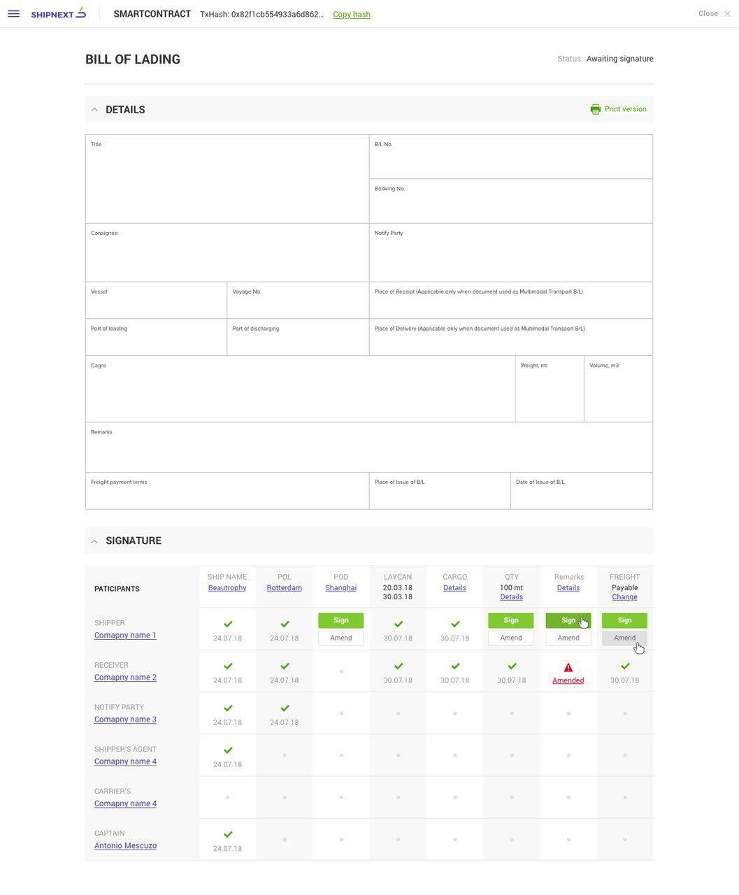 Open source Electronic Bills of Lading… | by Shipnext | Medium