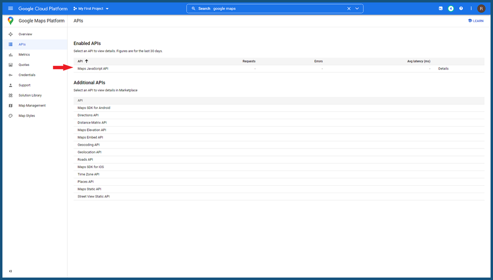 Setting Up Google Maps JavaScript API | by Ruvhuan Gouws | Jun, 2022 ...