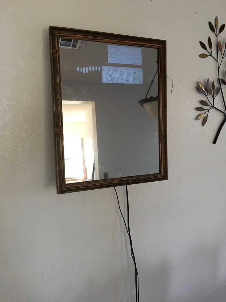How to make a Smart Mirror using an old monitor, a Chromecast, a ...