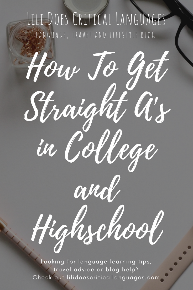 An Extensive Guide: How To Get Straight A’s in College or High School ...