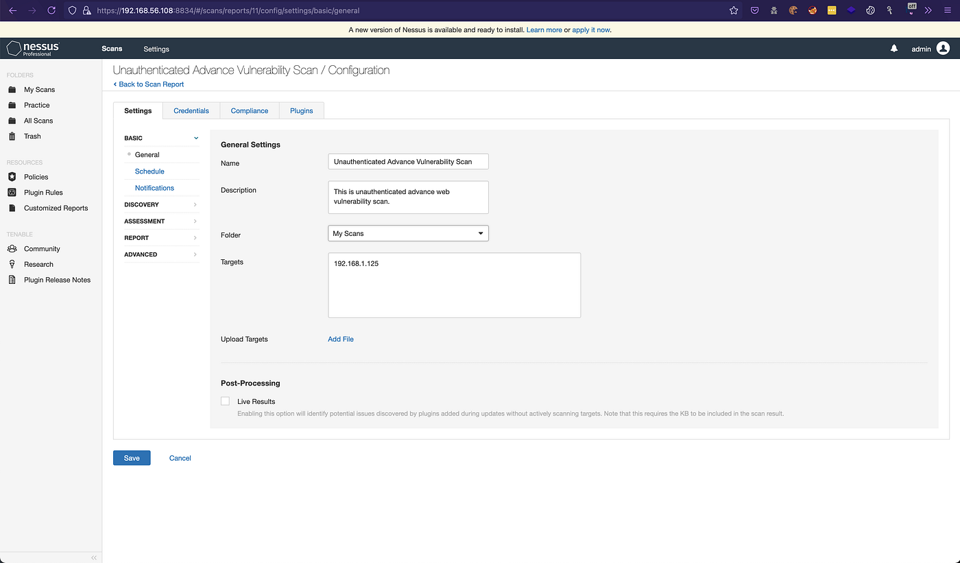 How To Setup Advance Nessus Network Scan? | by Divyanshu Shukla ...