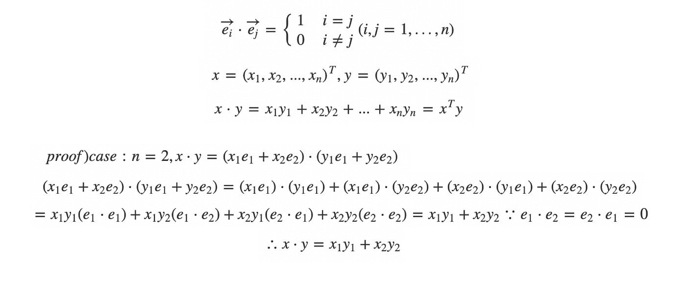 [Linear Algebra] 3. Dot Product. Definition of the Dot product | by ...