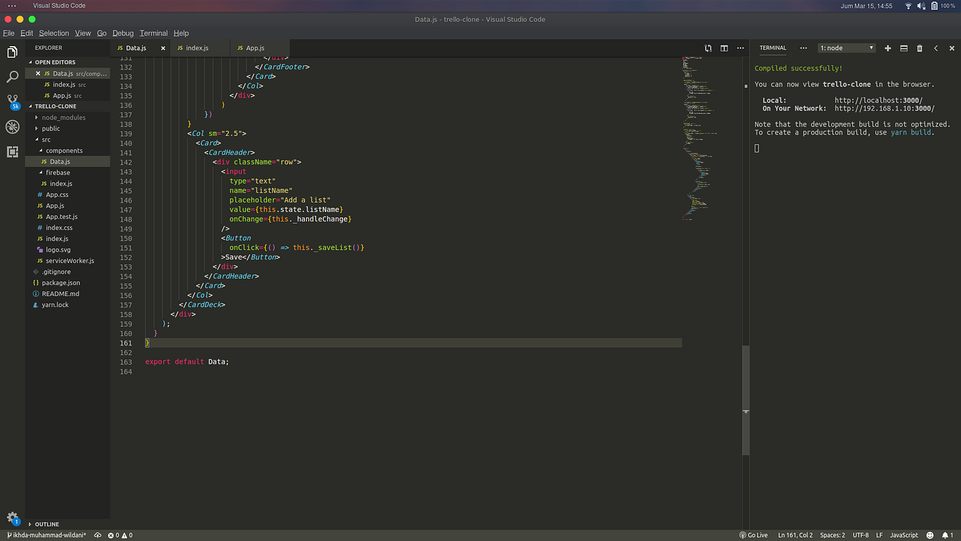 Trello clone with ReactJS and Firebase | by Ikhda Muhammad Wildani | Medium
