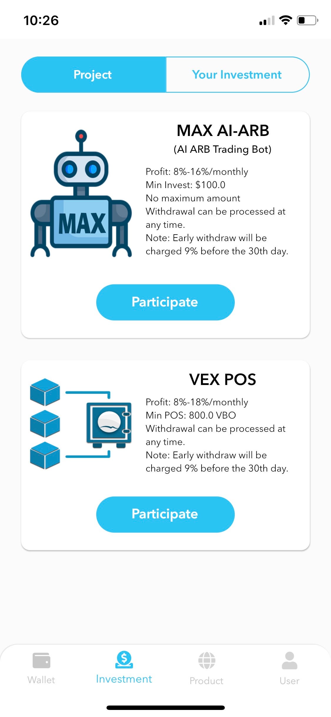 How to invest in Vex Block App Wallet. | by Vex Block Guide | Medium