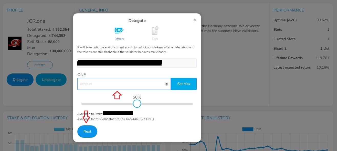 How to stake your $one on Harmony using the Harmony Chrome extension ...