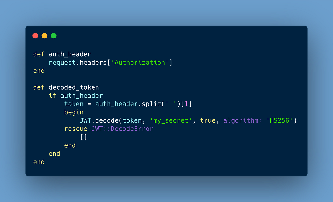 JWT Auth in a React + Rails App. This is a guide for implementing JSON… | by Reinald Reynoso ...