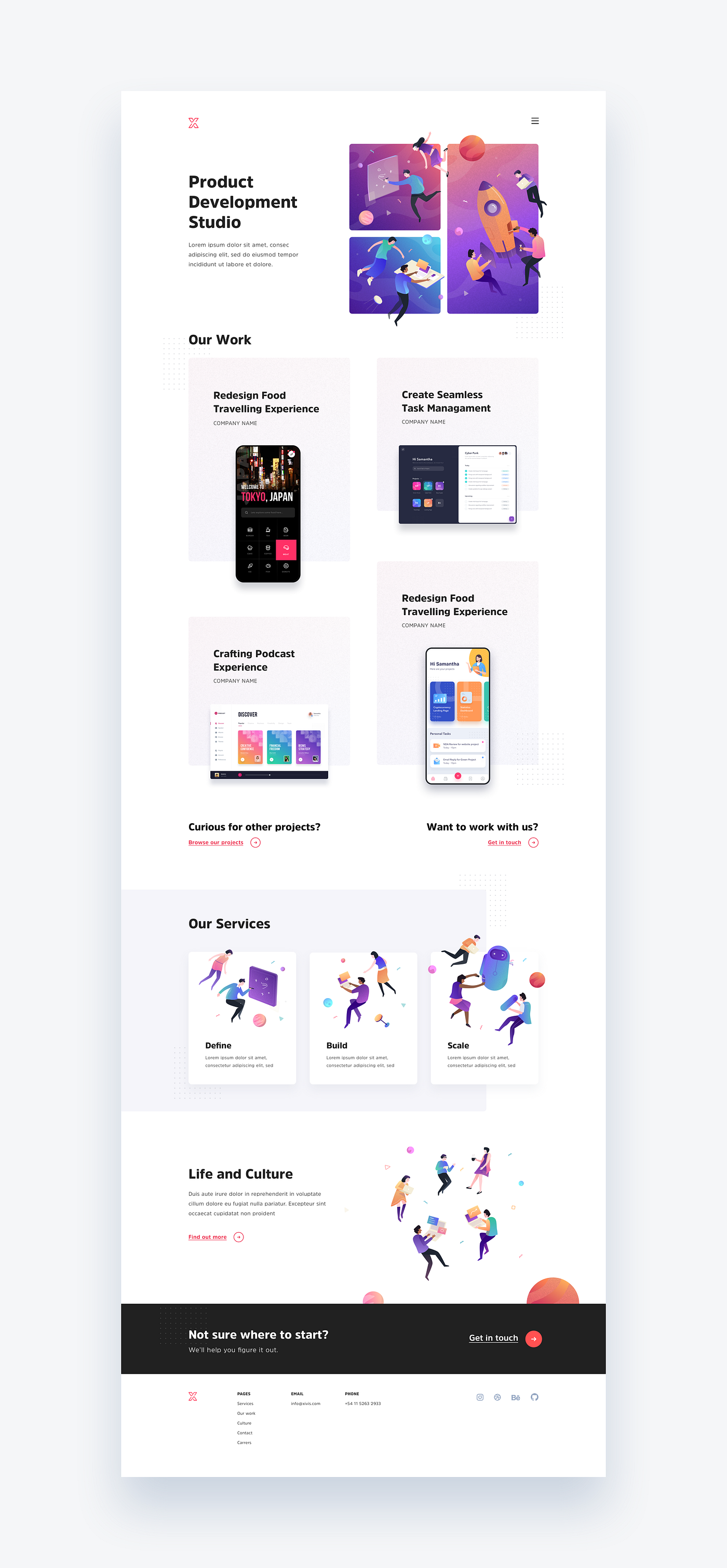 Proses kami membuat desain Landing Page untuk Xivis | by Dwinawan ...