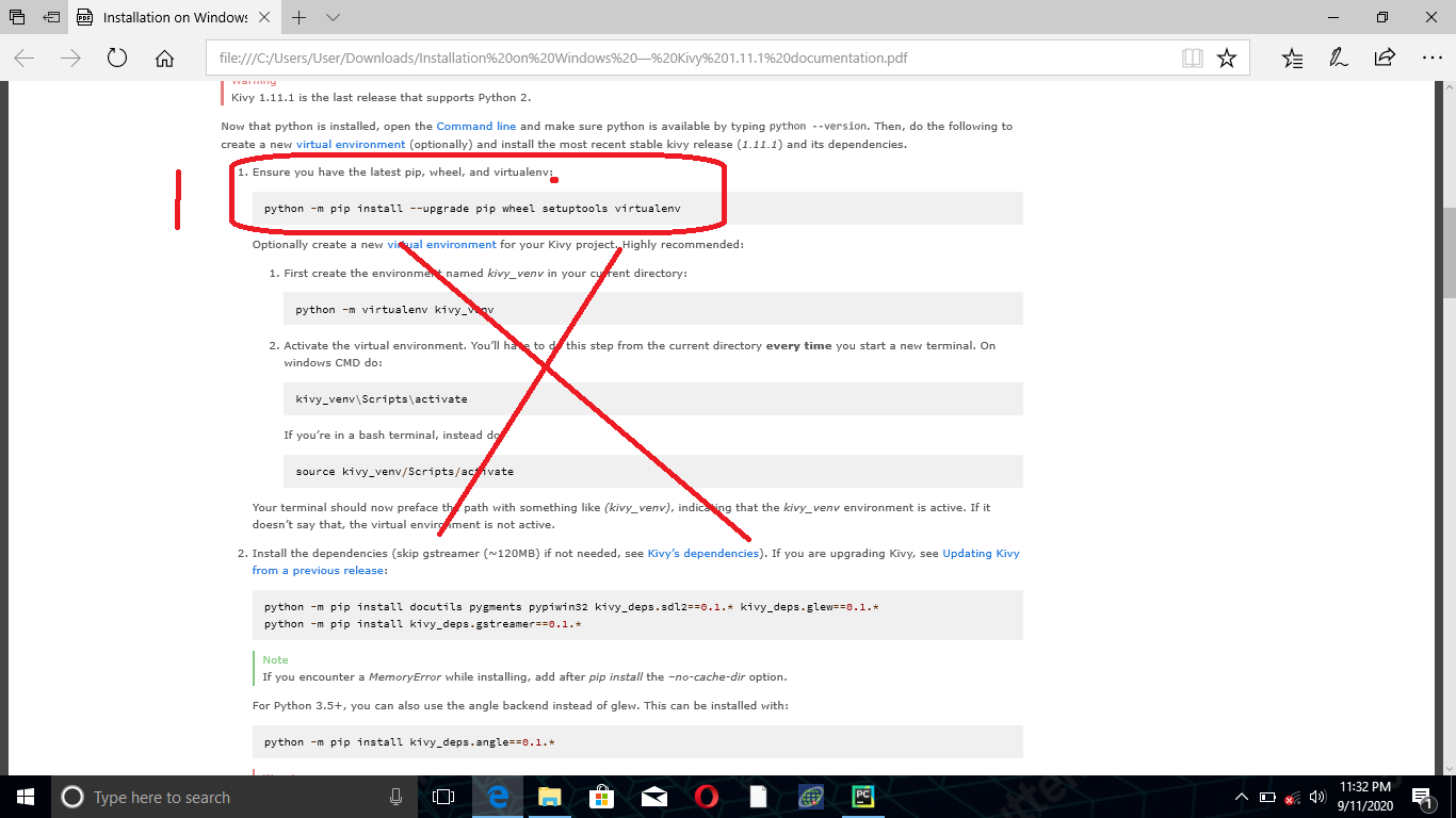 How To Properly Install Kivy On Windows To Avoid Errors On Running. | by Mango Store | Medium