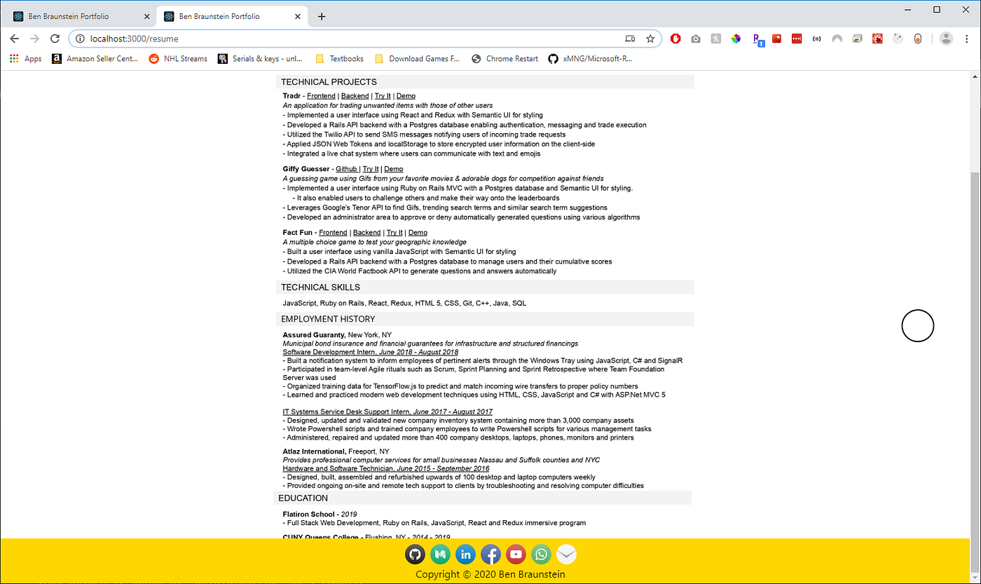 How To Create A Fixed Footer Using Html And Css By Ben Braunstein