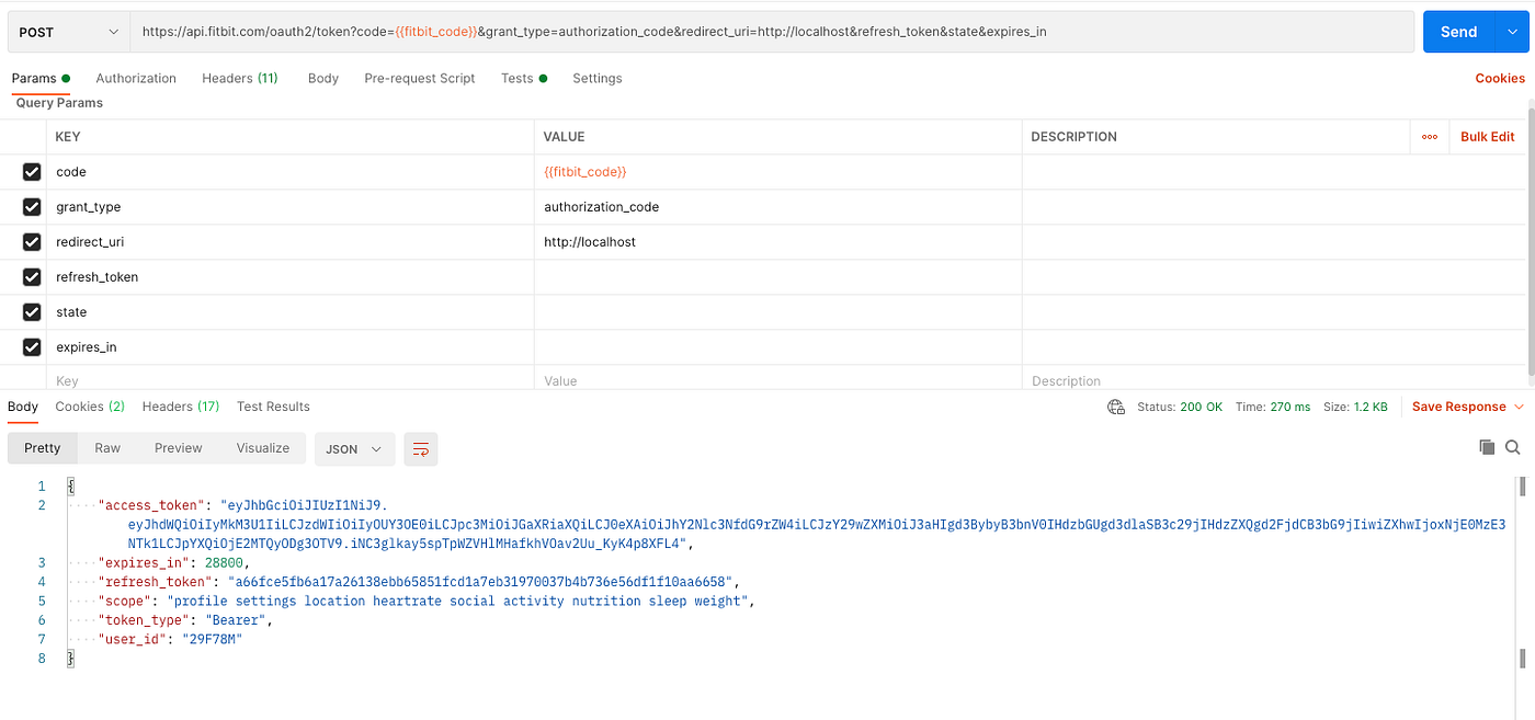 Access Fitbit Data via API through Postman | by Anthony Westmoreland | Analytics Vidhya | Medium