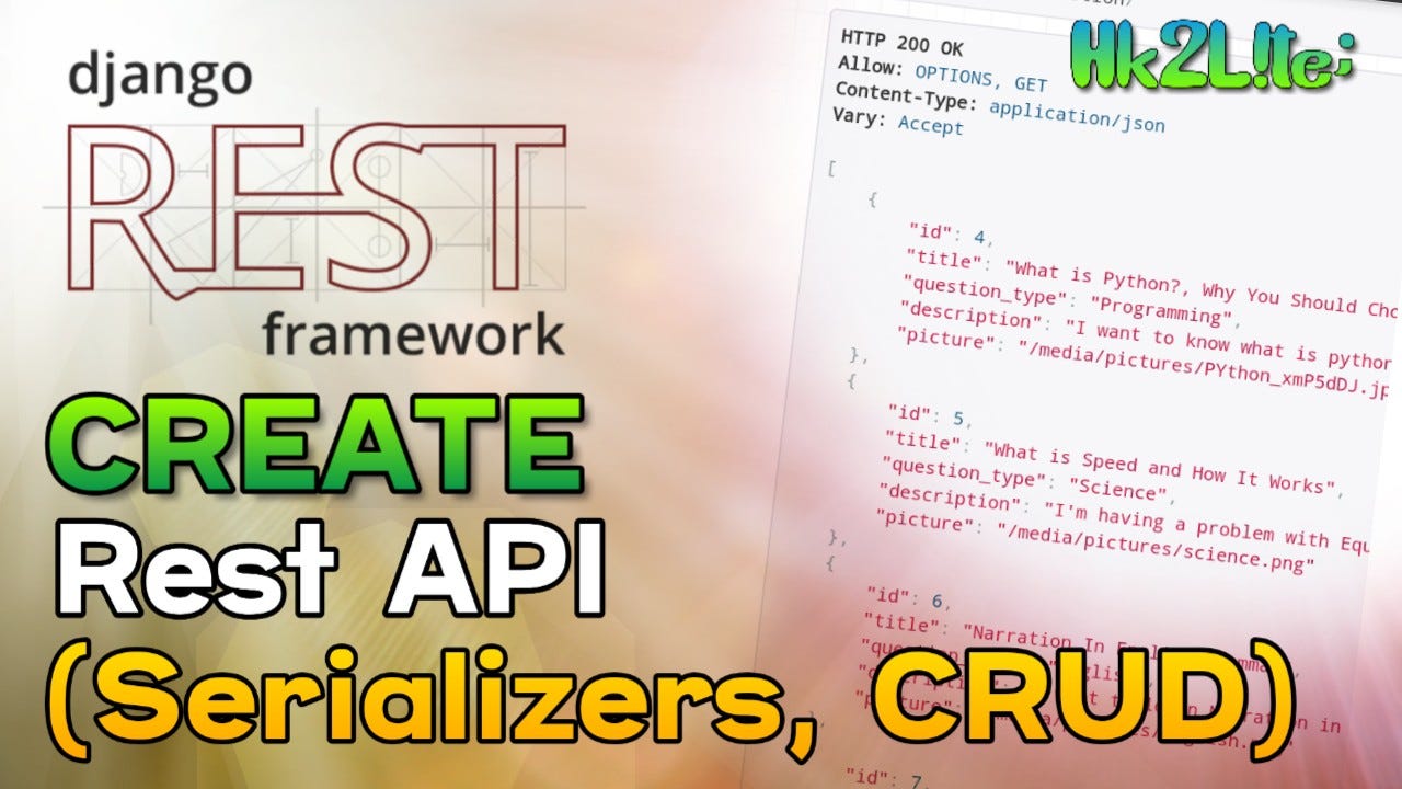 Django Rest Framework — Create Rest Api Serializers Crud — Codechit By Codechit Medium