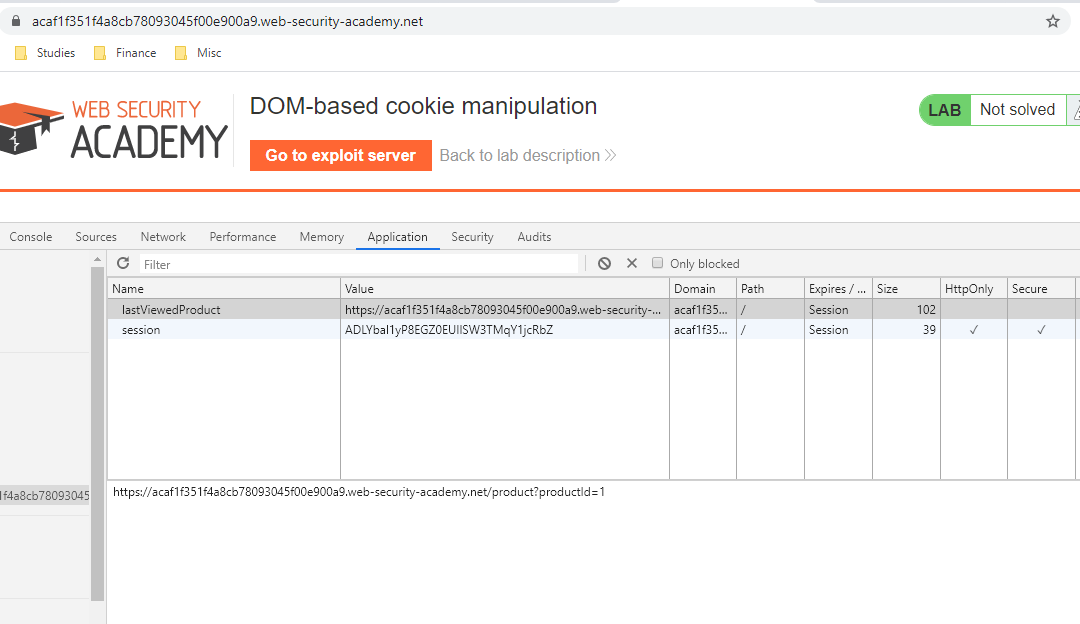 DOM-based Cookie Manipulation — Portswigger Lab | by shilpy banerjee | Medium