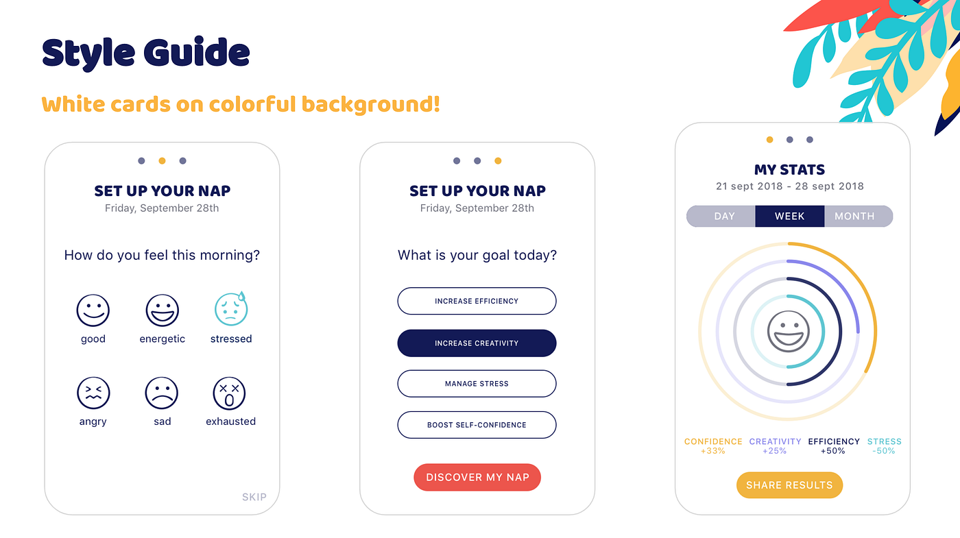 Nappy: a digital solution to nap at work — a UX case study | by Camille ...