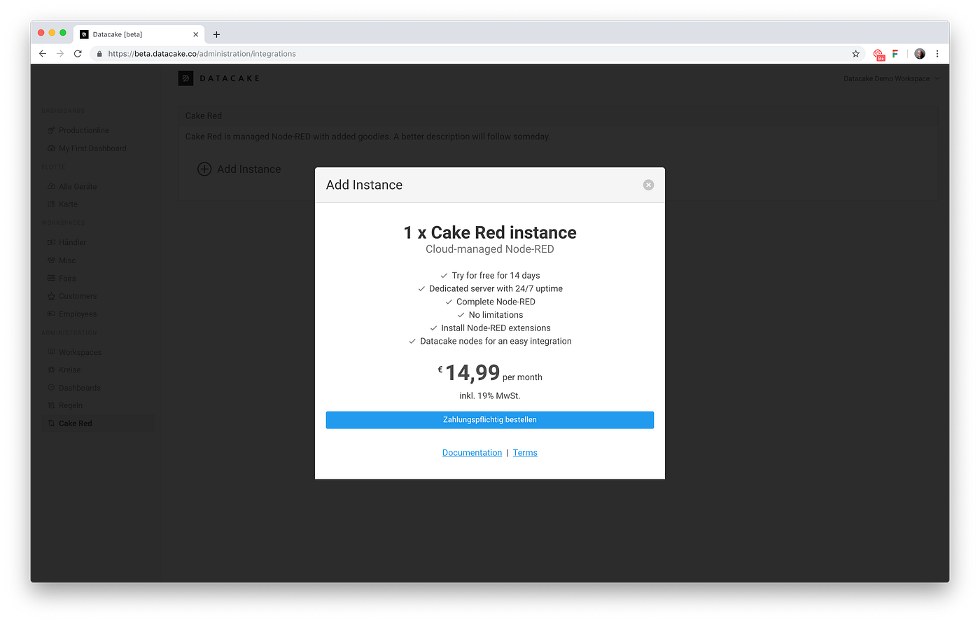 Making of Cake Red — Hosted Node-RED in the cloud | by Simon Kemper | Datacake | Medium