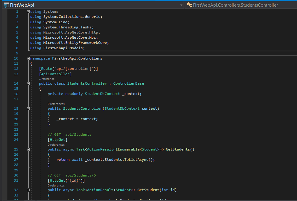 Create a Simple Web API Project with ASP .NET Core and Entity Framework ...