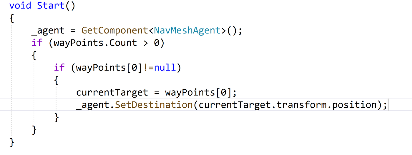 How to get AI to move in Unity via NavMeshAgent | by Josh Watts | Medium