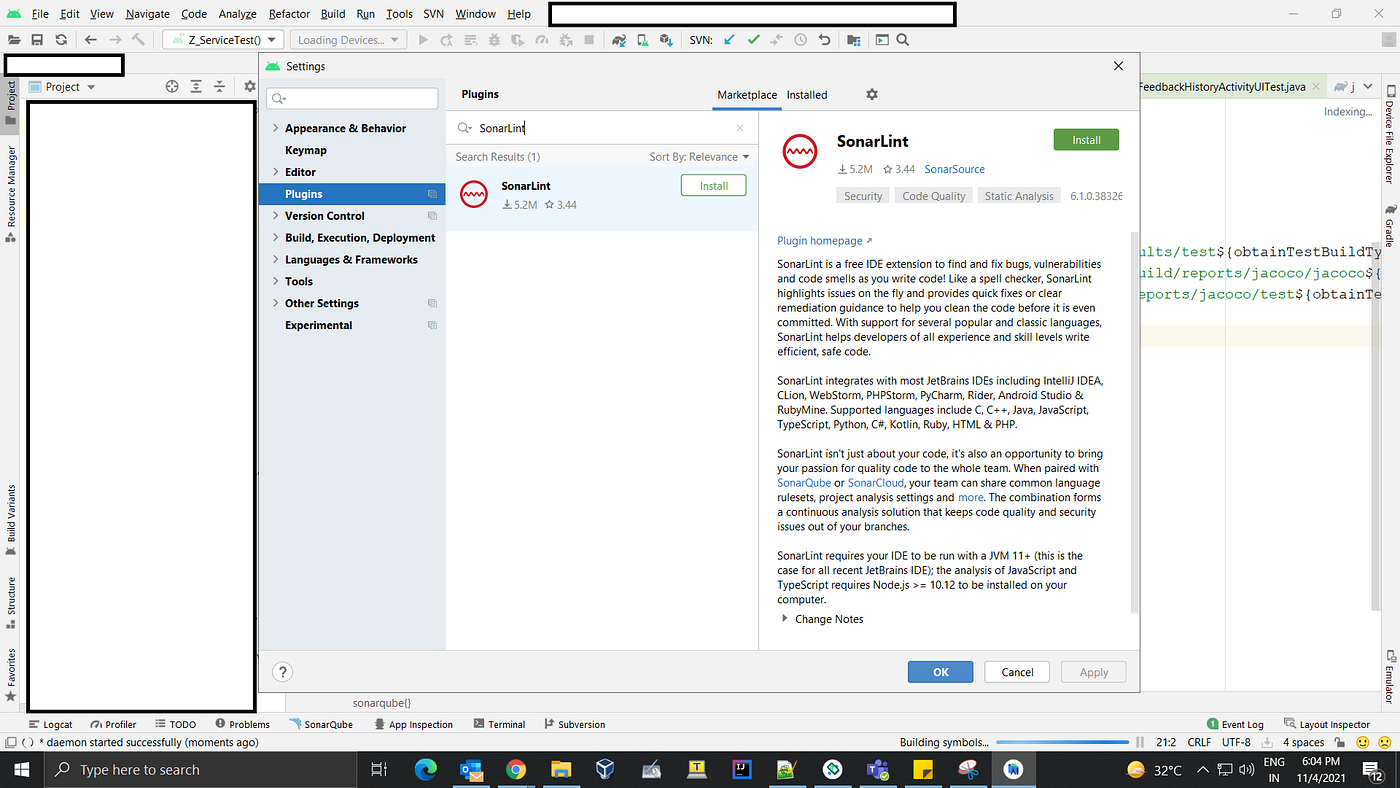 Sonarlint integration with android studio | by GHANCHI MOHIB RAZA | Medium
