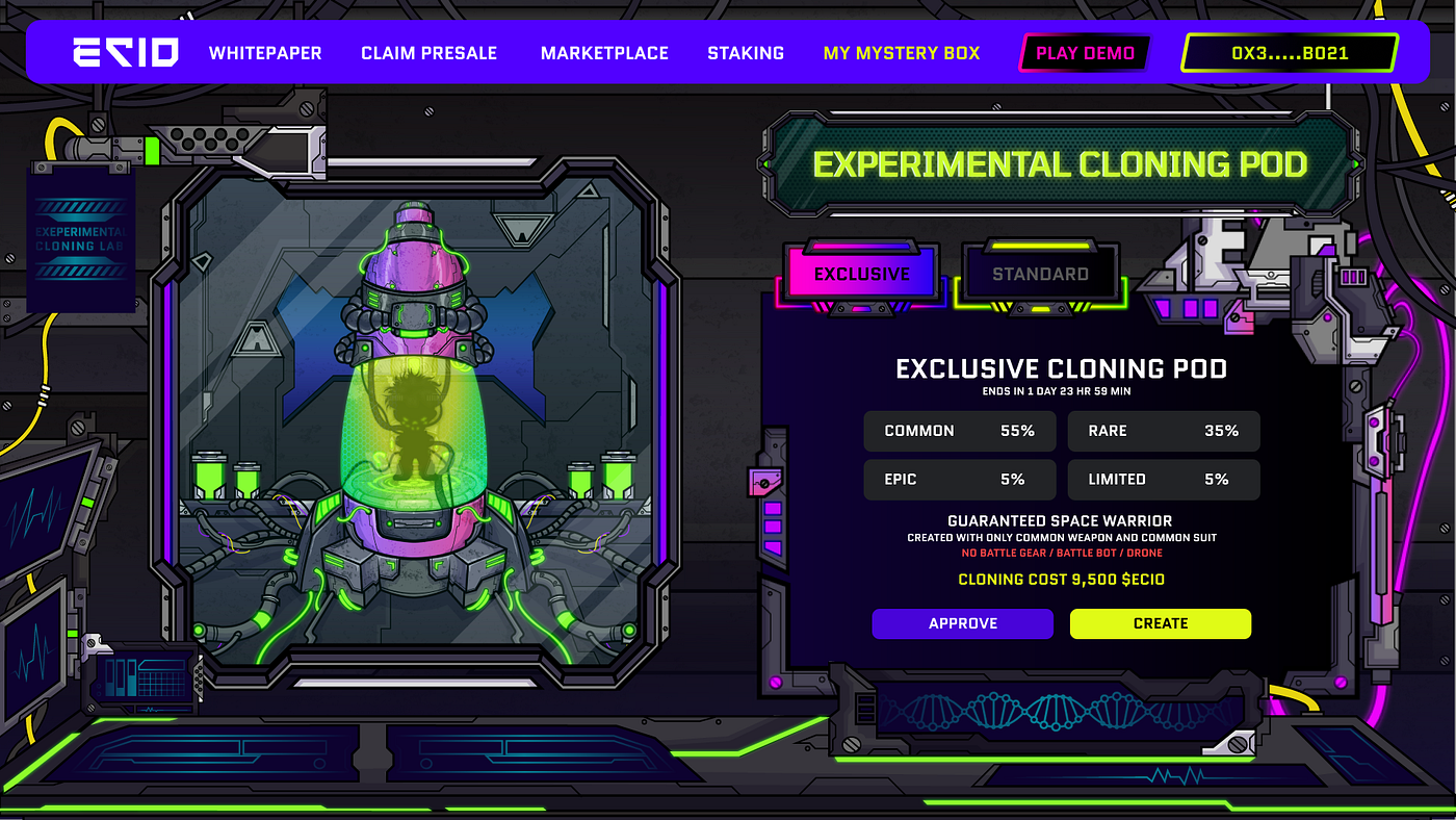 EXPERIMENTAL CLONING POD & LIMITED NFT Warrior “NATALIE” | by ECIO ...
