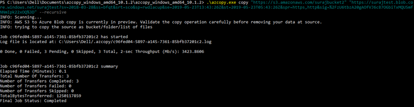 AzCopy [v10] Migrating S3 Bucket to Azure Blob | by Suraj Raghunathan | Medium