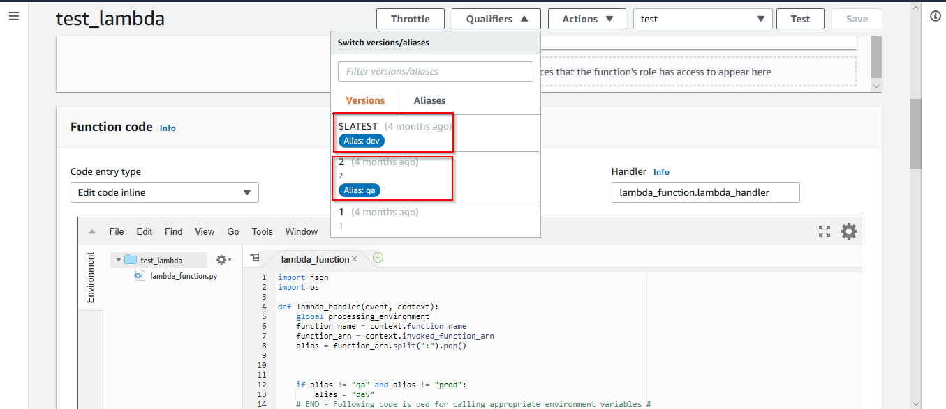 Creating Stages in API Gateway& Adding Alias in Lambda. | by sravanthi vallepu | Medium