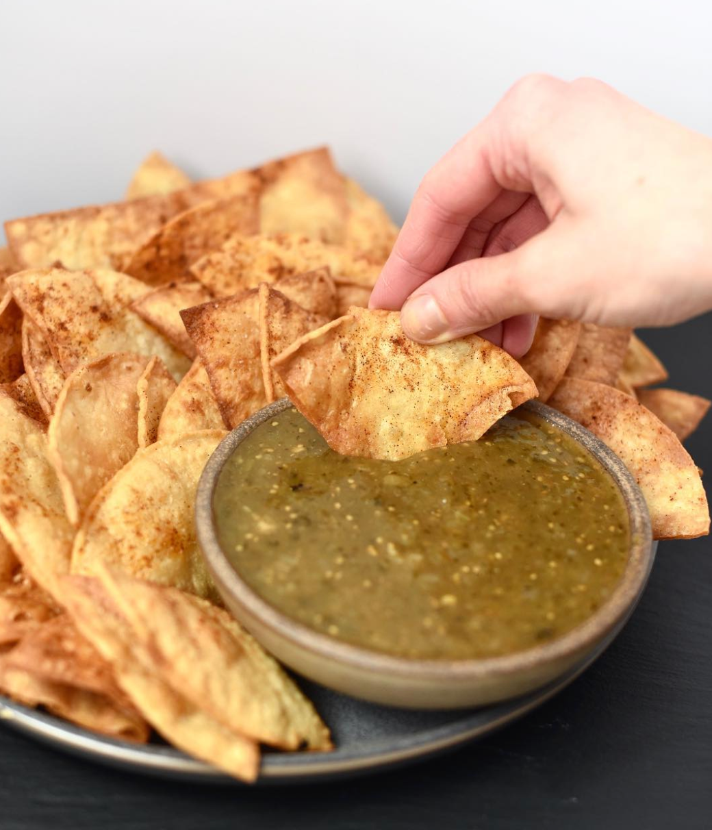 CBD Superfood Salsa Verde and Homemade Tortilla Chips | by Blue Ridge ...
