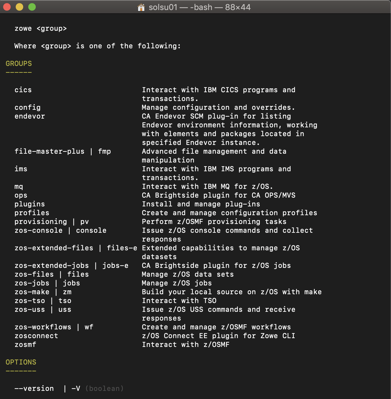 Getting Started with Zowe CLI. Zowe CLI is for z/OS like the AWS CLI ... Getting Started with Zowe CLI. Zowe CLI is for z/OS like the AWS CLI ...
