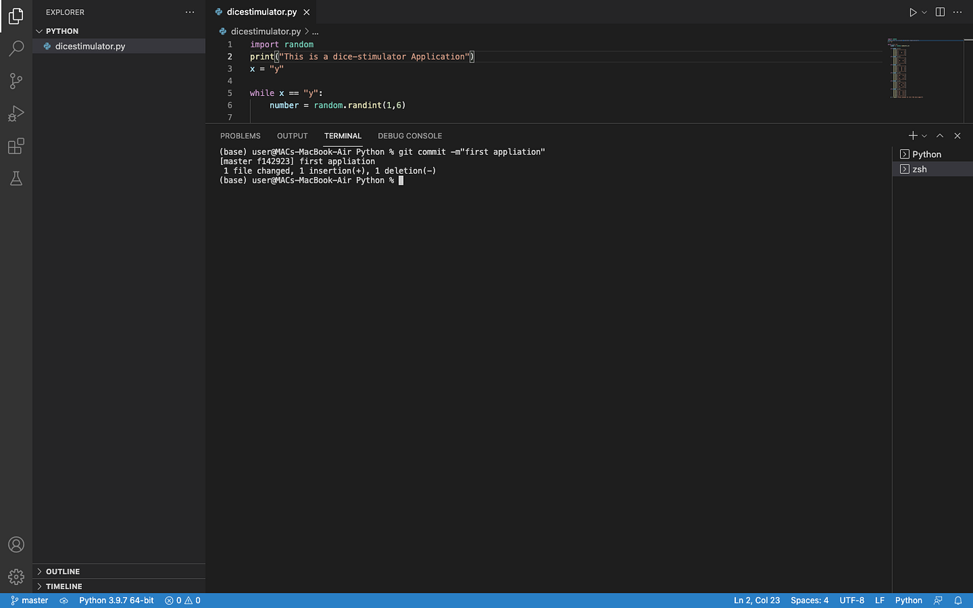 Python: Building Dice Simulator. As a DevOps engineer, it is necessary ...