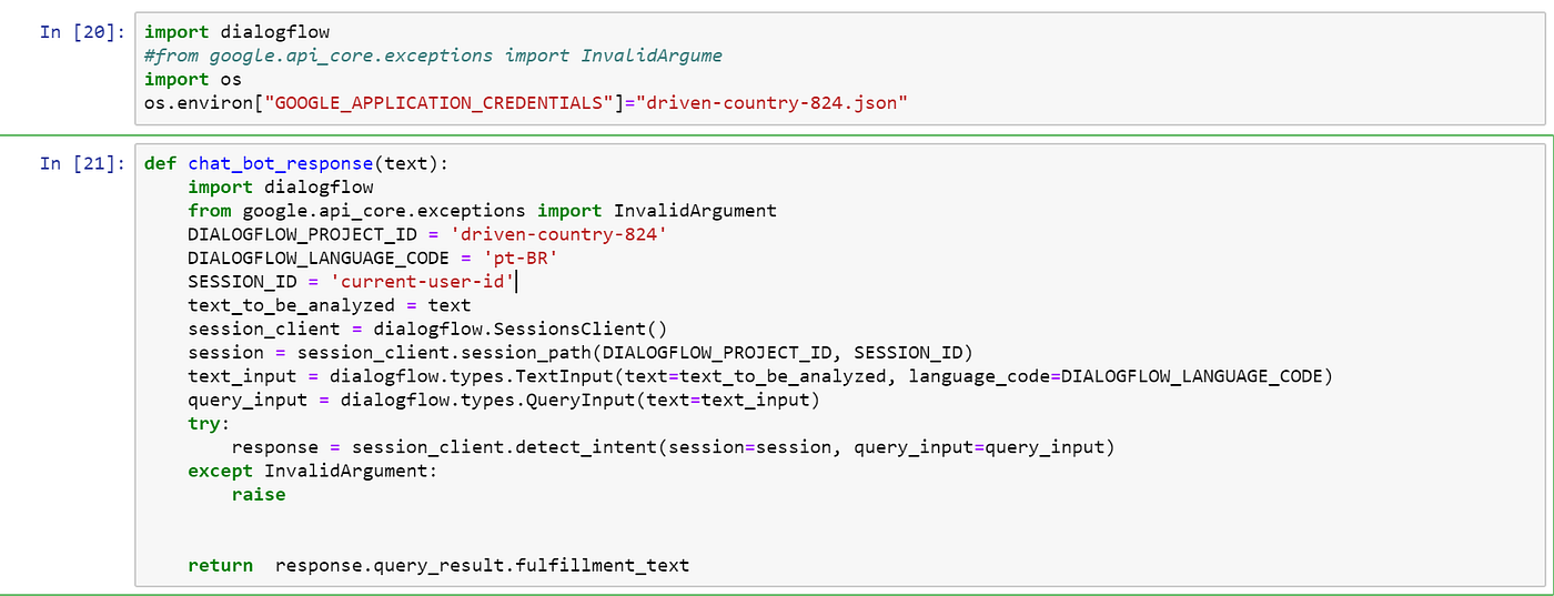 Create a powerapps chatbot using dialogflow, python and flask api | by Bruno Pereira | Medium