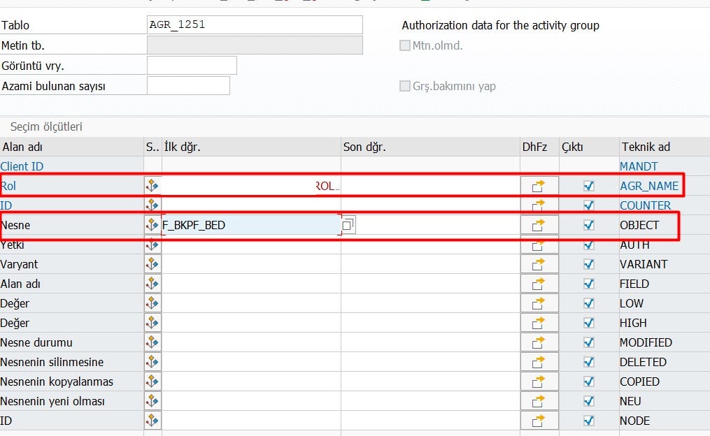SAP T-Codes,Object of Authority in Role | by Muhammed Kocaman | Medium