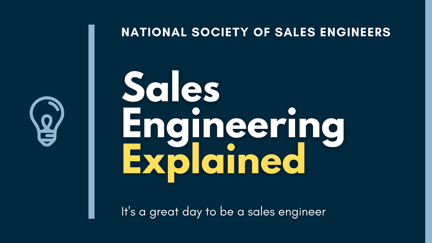 Ever wondered, what is a sales engineer? | by Sam Belcastro | National ...